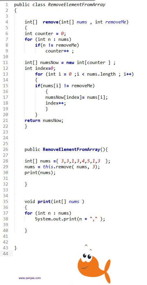 How To Remove Element From Java Array Penjee Learn To Code