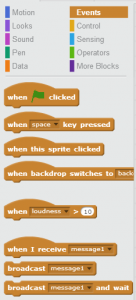 Scratch Events Blocks | Penjee, Learn to Code